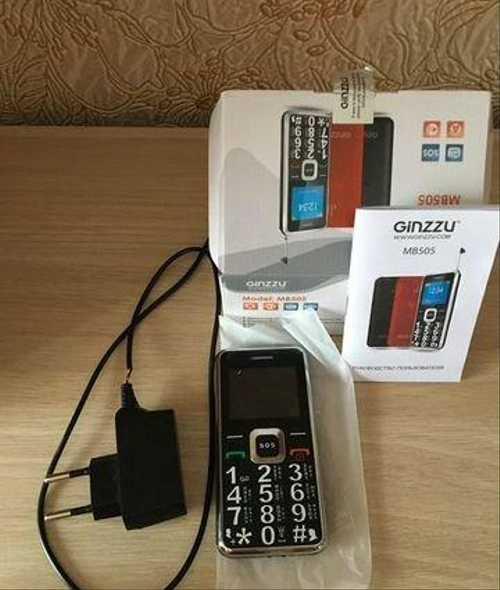 Телефон для пожилых Ginzzu MB505