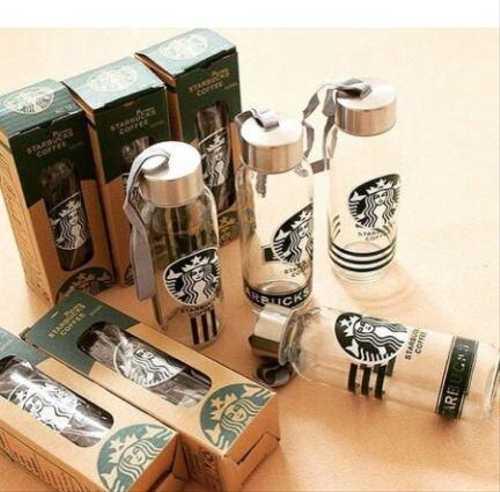 Стеклянная бутылка starbucks coffee, 300 ml