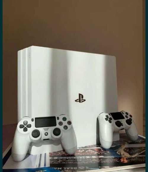 Sony Playstation 4 PRO 1Tb GlacierWhite+Dualshock4