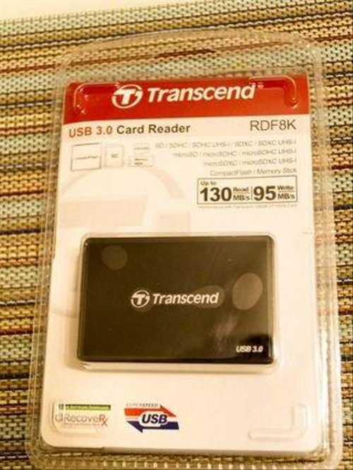 Кардридер Transcend RDF8K Black