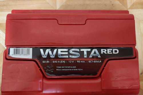 Аккумулятор westa red 60