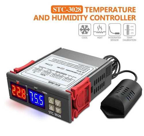 STC-3028 - термостат (термореле) с гигростатом