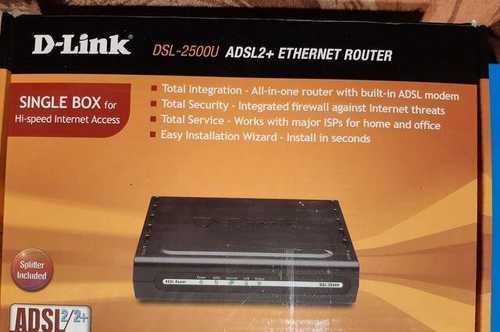 Adsl-модем маршрутизатор D-Link DSL-2500U