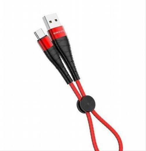 Кабель USB Type-C 3А Red, красный