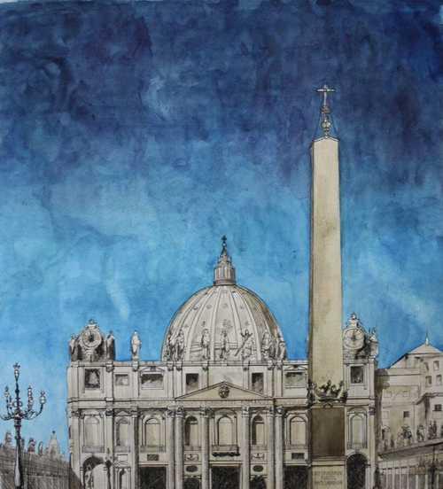 Картина «Собор Святого Петра» Ватикан