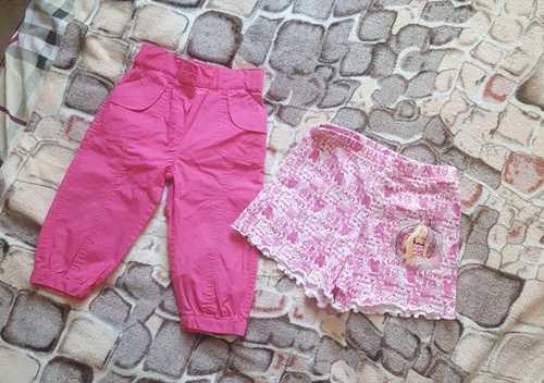 Летние шорты и штанишки для девочки р.80-98