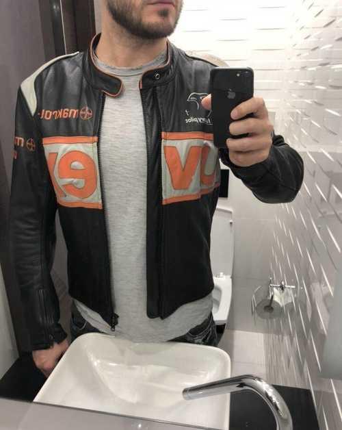 Мотоциклетная кожаная куртка uvex