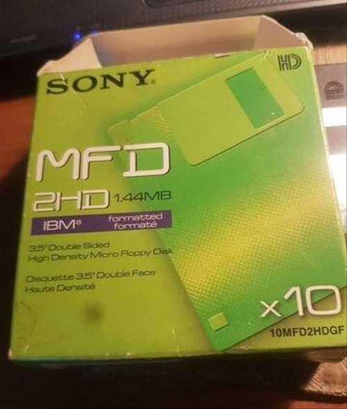 Дискета флоппи диск 2HD 3.5"sony