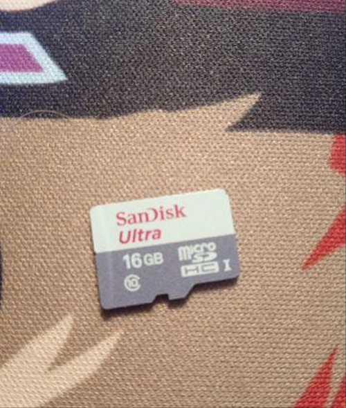 Карта памяти micro sd 16