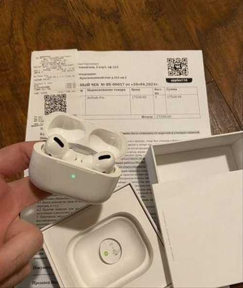 Беспроводные наушники apple airpods pro оригинал