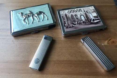 Портсигар с зажигалкой «Дубай» (2 шт.)