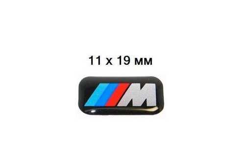 Эмблема наклейка BMW M-performance 11 x 19 мм 1 шт