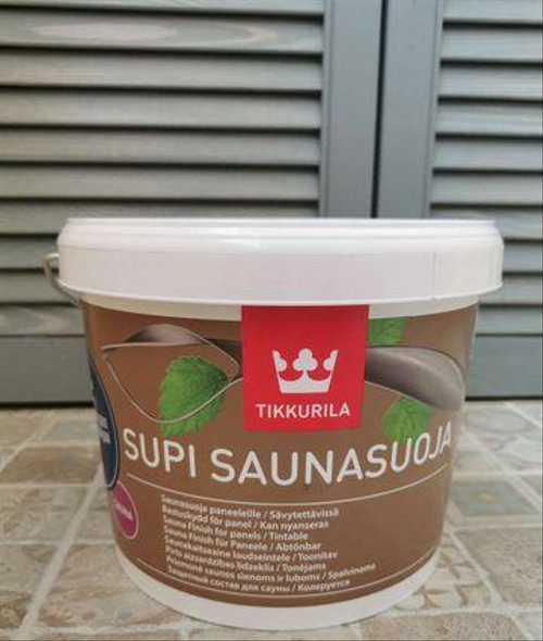 Защитный лак, краска Tikkurila Supi Saunasuoja