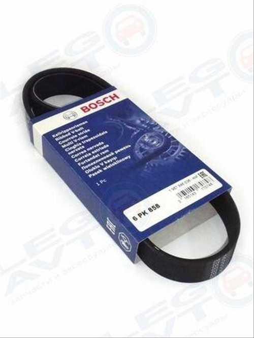 Ремень генератора поликлиновый 6PK858 Bosch