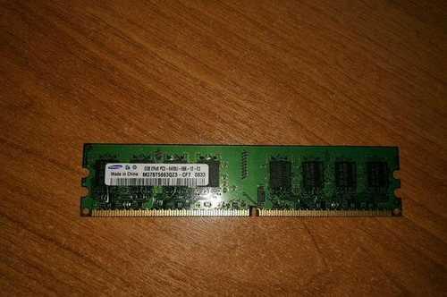 Оперативная память SAMSUNG DDR2 800 dimm 2Gb