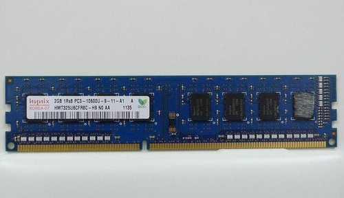 DDR3 2Gb 1333MHz Hynix 1Rx8 PC3-10600U-9-11-A1