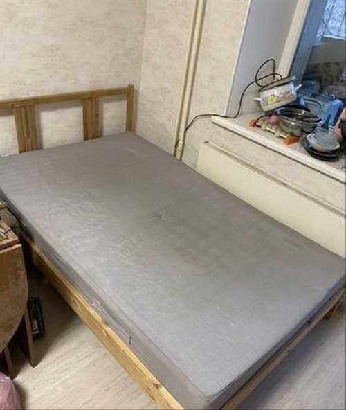 Кровать с матрасом 120х200 IKEA sultan