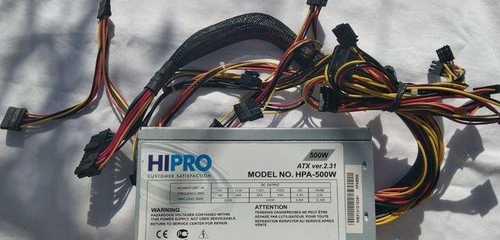 Блок питания Hipro (hipo digi) HPA-500W, 500Вт
