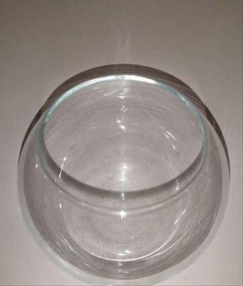 Стеклянная круглая ваза