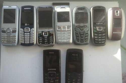Телефоны (винтажные) Samsung, Nokia, Simens, LG
