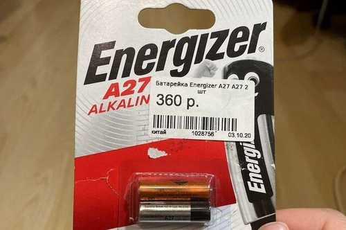 Батарейки energizer a27 alcaline