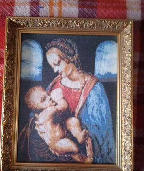 Картина икона Мадонна с младенцем