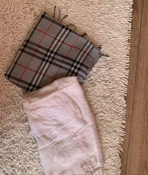 Палантин белый (шарф)