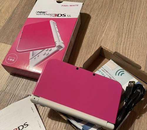 New Nintendo 3DS XL Pink - White IPS верх
