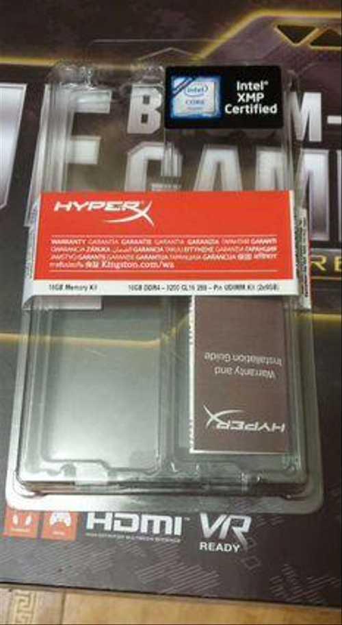 Kingston HyperX fury Black (HX432C16FB3K2/16) 16 г