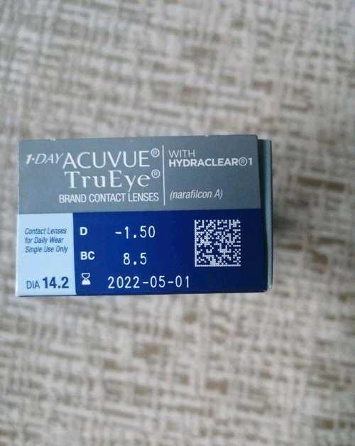 Линзы 1-DAY acuvue TryEye