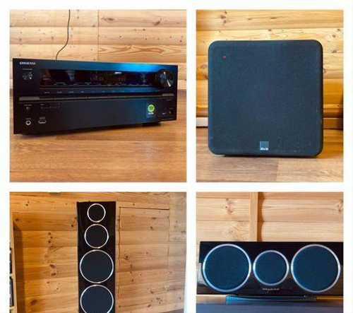 Аудиосистема (Wharfedale Diamond+SVS+Onkyo)