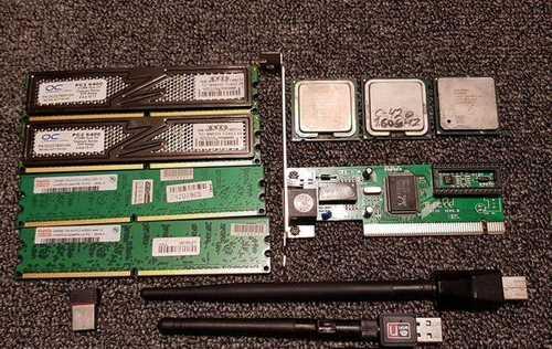 CPU , DDR3, Wi-Fi адаптер и др