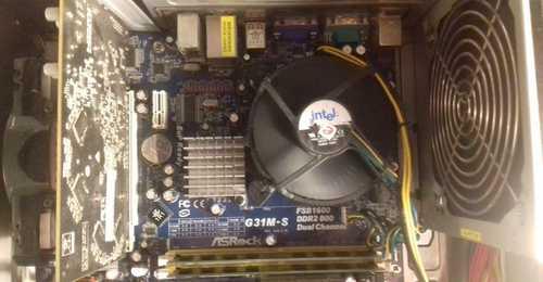 Связка G31M-S + Intel 2 quad Q9400 + 4 RAM