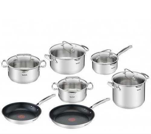 Набор посуды 12 предметов Tefal G718SC55 Duetto+