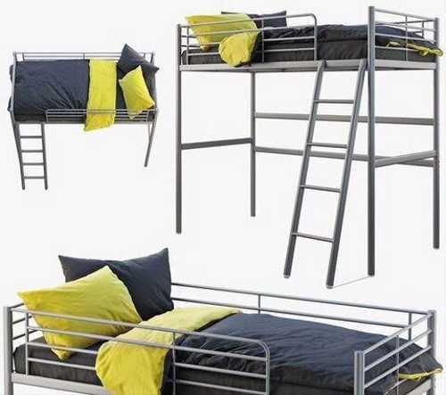 Кровать IKEA svarta