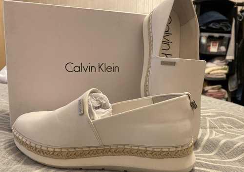 Слипоны эспадрильи calvin klein