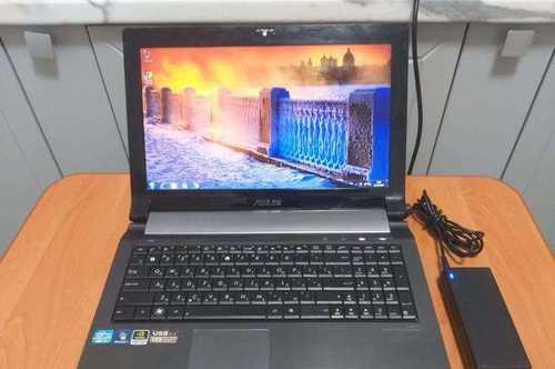 Ноутбук Asus n53sv i7 2630QM, 8GB, GT 540M, HDD 75