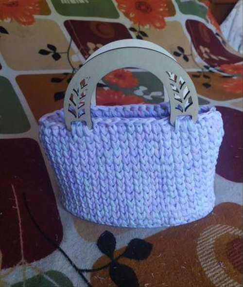 Сумка из трикотажной пряжи
