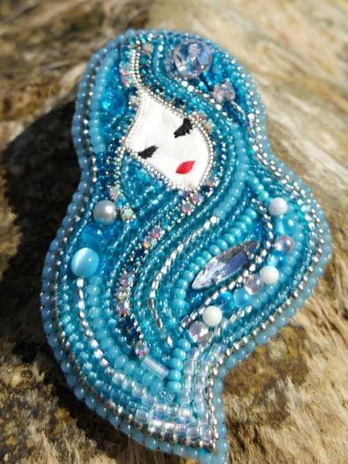 Брошь "Русалка"