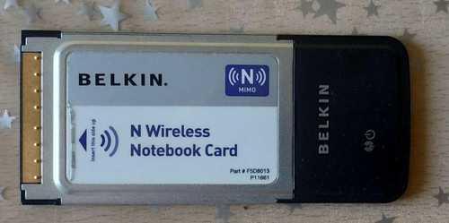 Wifi сетевая карта Belkin N Wireless Notebook Card