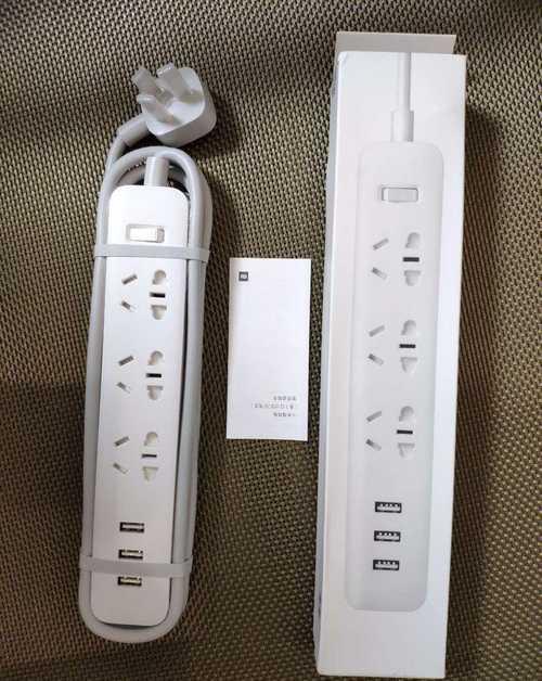 Удлинитель Xiaomi Mi Power Strip 3 розетки и 3 USB