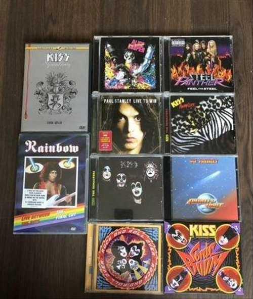 CD диски Kiss, Alice Cooper, Steel Panther, Ace Fr