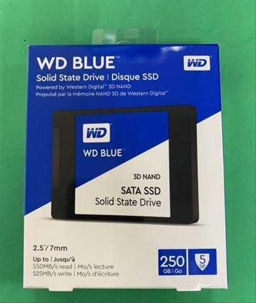 Western Digital SSD Blue 250Gb WDS250G2B0A новый