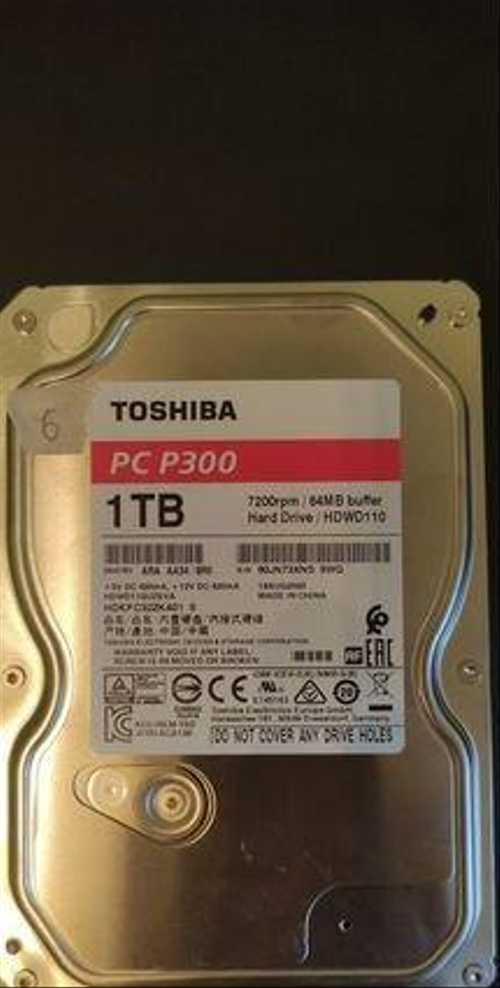 Продам HDD 1Tb Toshiba PC P300 hdwd110