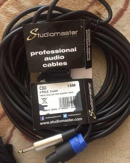 Акустический кабельStudiomaster C303 Cable Speacon