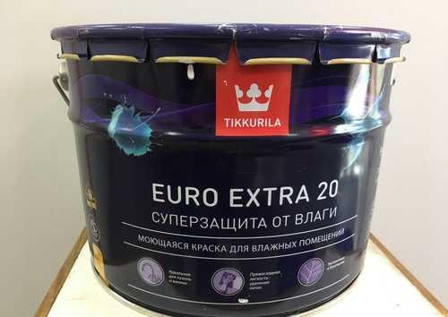 Евро экстра 20. Tikkurila Euro 20, 9 л. Tikkurila Euro Matt 3 9 л. Tikkurila Euro Extra 20 палитра. Euro 20 с Extra краска 9 л..