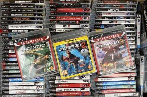 Uncharted трилогия PS3 Лицензионные диски