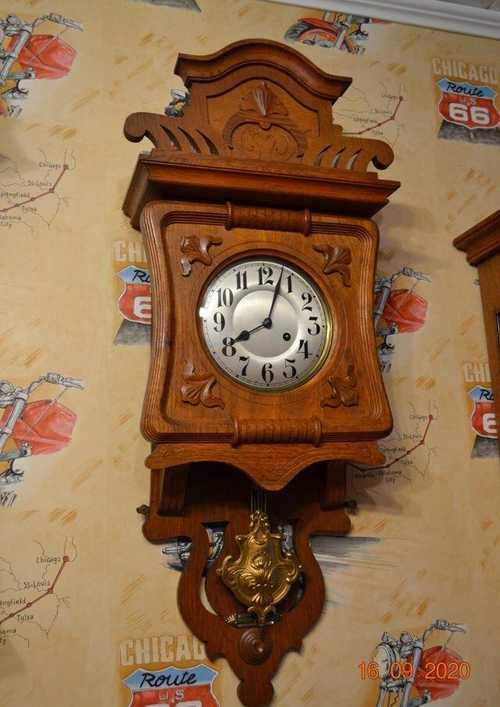 Старинные настенные часы Junghans с боем. 1908 г