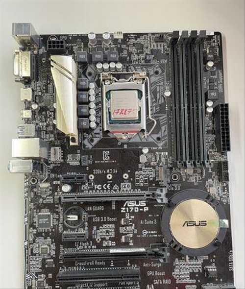 Хороший процессор i3-6100 и Asus z170-p