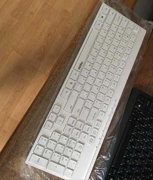 Беспроводная клавиатура и мышь rapoo x8100 white